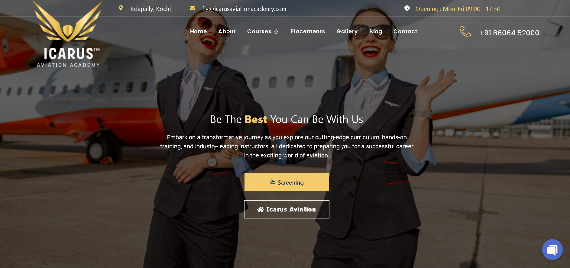 Contact- Icarus Aviation Academy | Top Aviation Colleges Kochi